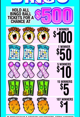 SUPER DAB BINGO / $ 500 PAYOUT – EVENT TICKET – Bazaar & Novelty