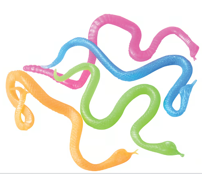STRETCH SNAKES - 24 pk / 8.5"L – Bazaar & Novelty