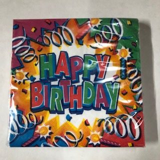 NAPKINS - HAPPY BIRTHDAY – Bazaar & Novelty