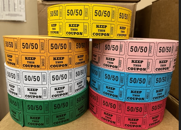 Double Roll 50/50 Tickets - 2000 Roll – Bazaar & Novelty